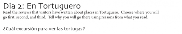 RESOURCE RELEASE: Trip Itineraries for Novice High Spanish | Musicuentos